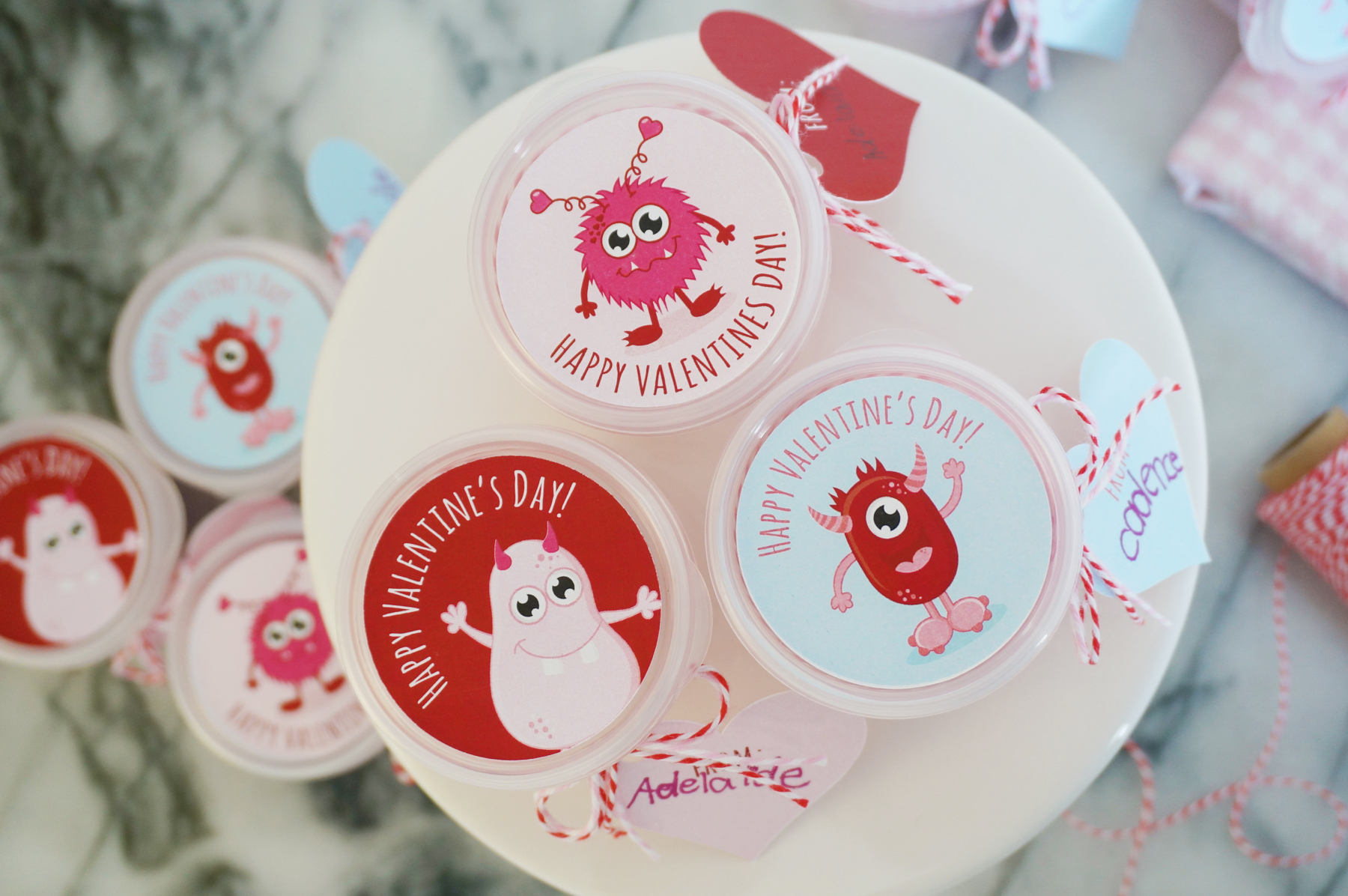 Printable Valentine's Day Monsters - The Caterpillar Years
